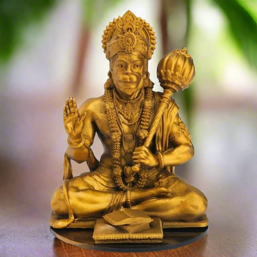 Blessing Hanuman idol